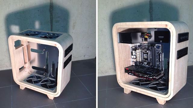 สวยแปลก ..เคสคอมพิวเตอร์ ทำจากไม้